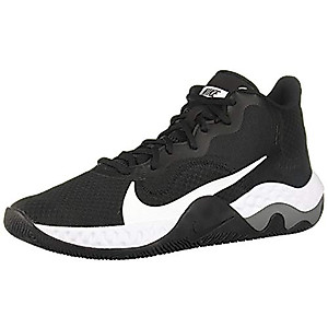 Nike Renew Elevate Mens Basketball Trainers CK2669 Sneakers Shoes (UK 11 US 12 EU 46, Black White Smoke Grey 001)
