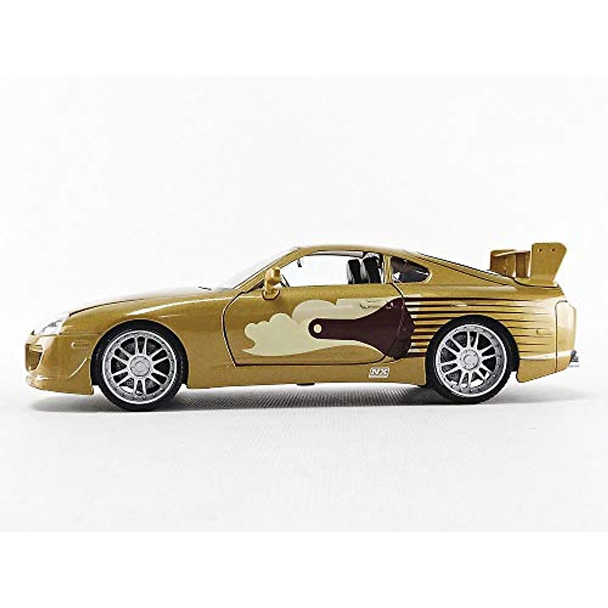 Jada 2 Fast 2 Furious Slap Jack's Toyota Supra Die-Cast Collectible Toy Vehicle Car, Gold with Decals, 1: 24 Scale, Copper