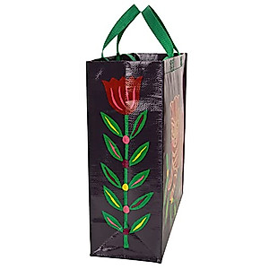 Blue Q Shopper - Tiger Kitten. Reusable grocery bag, sturdy, easy-to-clean, 15" h x 16" w x 6" d. Made from 95% recycled material.