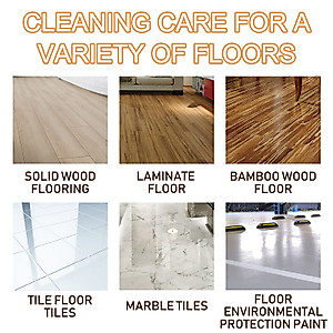 GINDAMU Carkeyco Floor Cleaner, Powerful Decontamination Floor Cleaner, Orange Floor Cleaner Liquid, Protect Furniture Surface and Floor