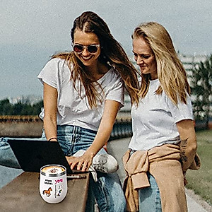 Gingprous Sister Gifts for Sister, Other Sisters You Unicorn Insulated Wine Tumbler with Lid, Unique Birthday Gifts Christmas Gifts for Elder Sister Little Sister Bestie Sister In Law Bff, 12oz, White