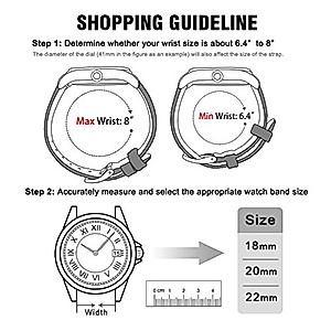 Ritche Christmas Gift 22mm Canvas Sailcloth Watch Band Quick Release Watch Strap for Men Women Watch Bands, White Elephant Gifts, Stocking Stuffers for Men