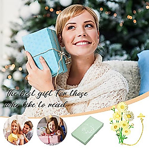 Fantasyon Daisy Metal Bookmark for Book Lovers Teacher's Day Anniversary Christmas Birthday Graduation Valentine's Day Gifts for Women Girl Readers Book Markers