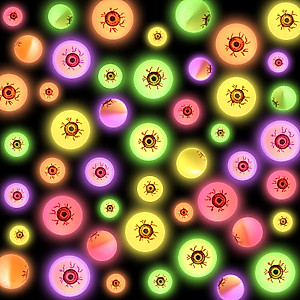 Liliful 100 Pieces Halloween Fake Eyeballs, 1 Inch Halloween Eyes Bouncy Balls in Bulk, Scary Eye Balls Bouncing Eyeballs for Halloween Party Trick or Treat Supplies Props Decorations, Random Color