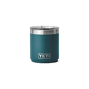 YETI Rambler 10 oz Stackable Lowball 2.0, Vacuum Insulated, Stainless Steel with MagSlider Lid, Agave Teal