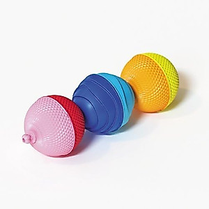 Lalaboom 12 Piece Baby Toddler Beads – Montessori Educational Shape and Color STEM Construction Toy 10 Months to 3 Years - BL100, Multicolor