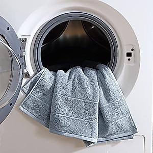 Tommy Bahama- Hand Towels, Absorbent & Fade Resistant Cotton Towel Set, Fashionable Bathroom Decor (Island Retreat Bay Blue, 2 Piece)