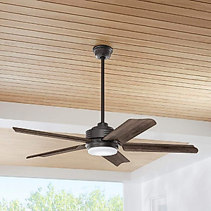 Home Decorators Collection Hansfield 56 in. LED Outdoor Natural Iron Ceiling Fan with Remote Control