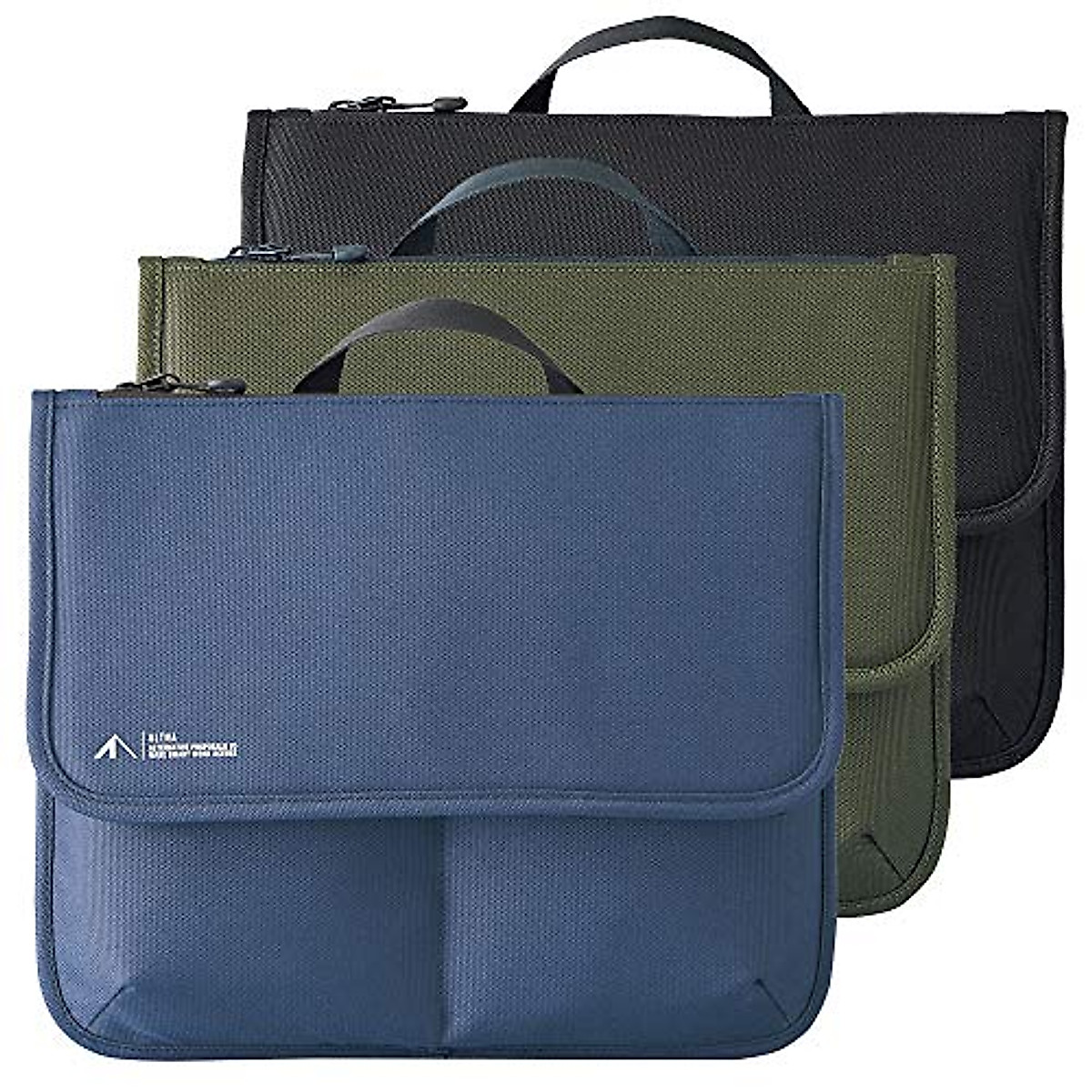 LIHIT LAB Tablet Sleeve with Pockets, 11.5 x 1 x 9.5, Black (A7767-24)