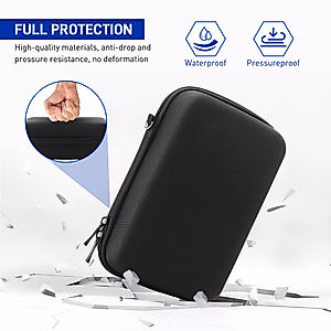 CONSOLEARMOR 120 Slot Game Case for Nintendo Switch, PS Vita & SD Cards - Hard EVA Shell with Dual Zipper & Wrist Strap