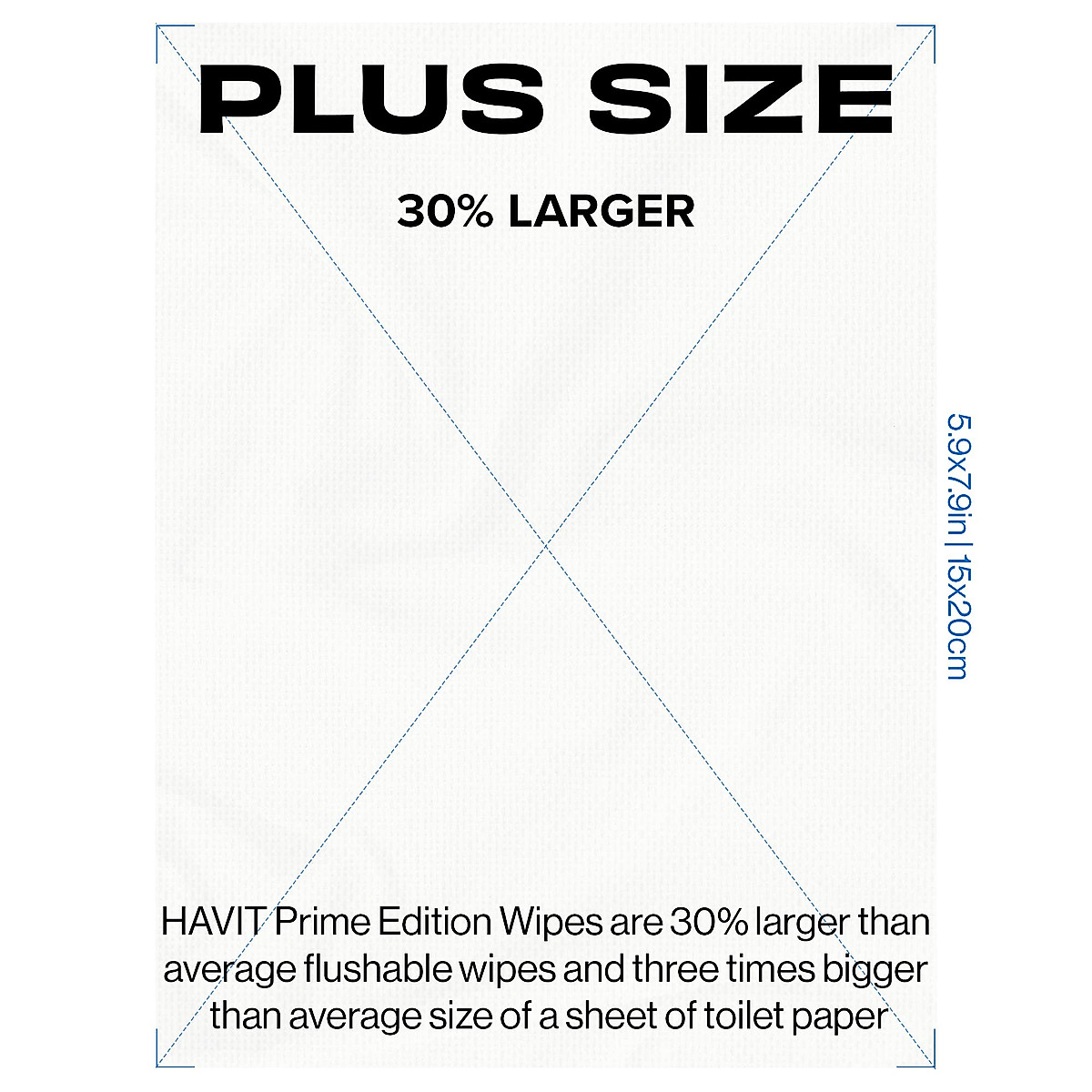 HAVIT Prime Edition Wipes for Men - 360 Flushable Wipes for Adults, Unscented Wet Wipes Infused with Aloe & Green Tea, At-Home Use Dispensers, Septic and Sewer Safe, (Total 360 Wipes - 6 Packs of 60)