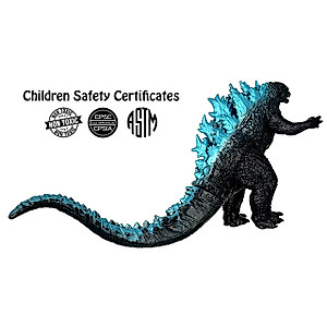 TwCare Exclusive Set of 6 Godzilla vs Kong Toys Movable Joint Action Figures, King of The Monster Dinosaur Shin Ghidorah Skull Crawler Mecha Mechagodzilla Cake Toppers Pack