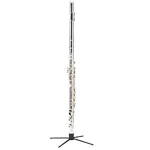 K&M - Konig & Meyer 15232.000.55 - Flute 4-Leg Stand - Professional Grade for all Musicians - Lightweight & Compact - Suitable for Bass, Bohm & Cross Flutes - Stable Secure Base - German Made - Black
