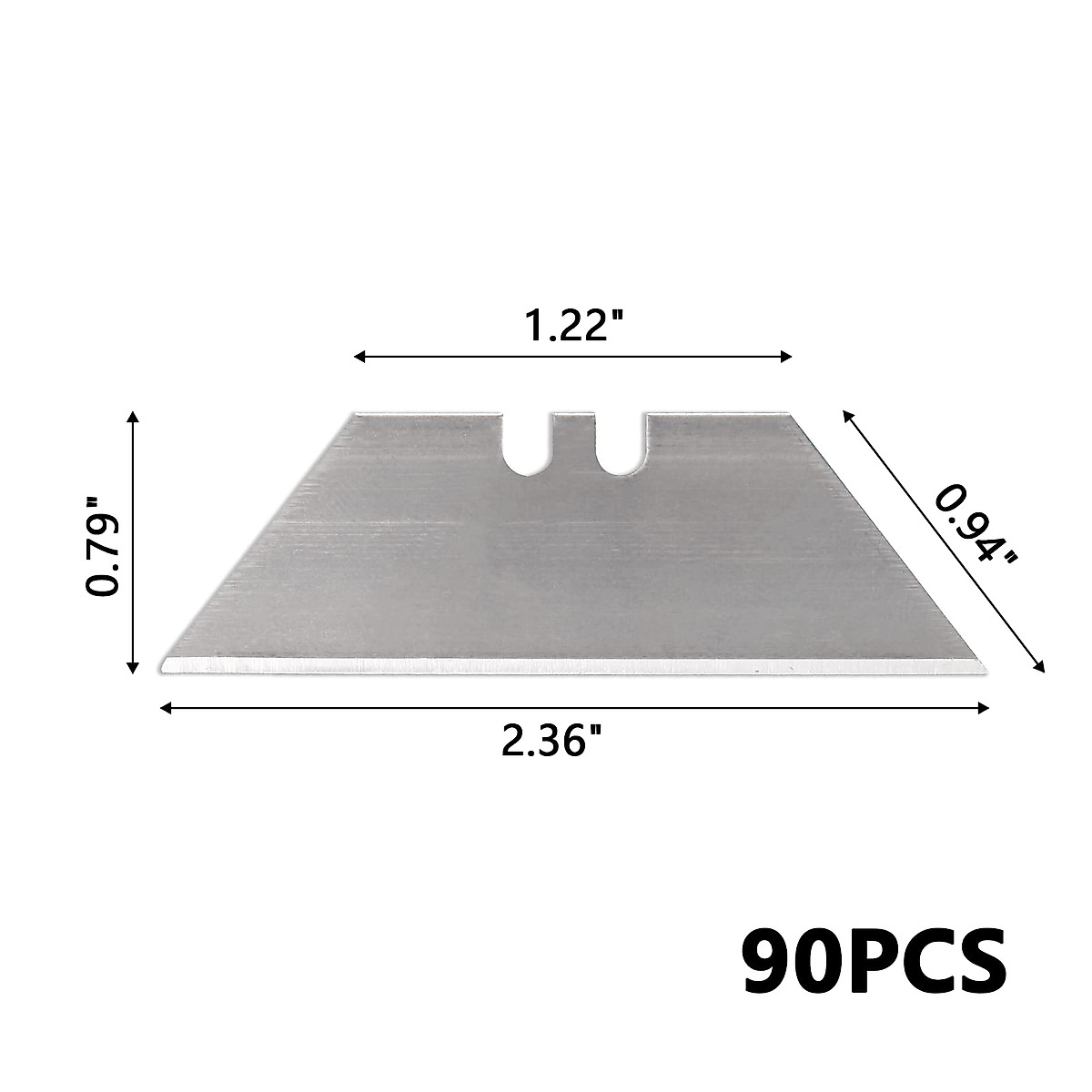 Litoexpe Utility Knife Blades, SK5 Steel, Standard Size Razor Blades for Most Standard Utility Knives, 90-Pack