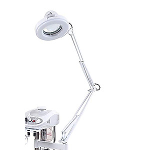 Funnylife 3 in 1 Aromatherapy Facial Steamer, 5X Magnifying LED Lamp, High Frequency Machine,Salon Spa Beauty Equipment