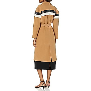 Making The Cut Women's Season 2 Episode 6 Winning Look Andrea's Wool Camel Coat, Camel White, Large