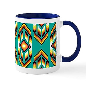 CafePress Native American Design Turquoise Mugs Ceramic Coffee Mug, Tea Cup 11 oz