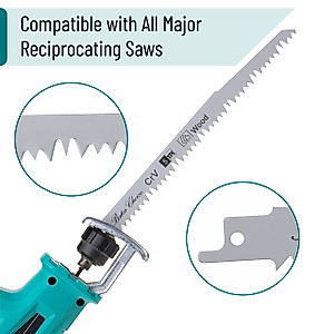 Bates- Wood Pruning Reciprocating Saw Blades, 9 Inch, 3 Pack, Sawzall Blades, Reciprocating Saw Blades, Sawzall Pruning Blades, Pruning Blade for Reciprocating Saw, Wood Saw Blades