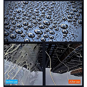 Shield Booster-Stonewall Ceramic Spray - High Gloss Armor Coating for Detailing and Incredible Shine With Microfiber Polish Cloth and Auto Sponge Applicator- Water Repelling Hydrophobic Spray