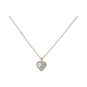 Kate Spade New York Take Heart Pendant Necklace Clear/Gold One Size