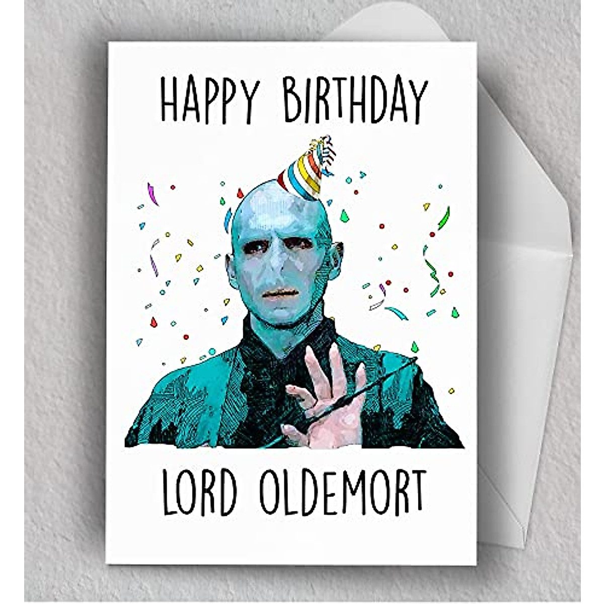 Lord Oldemort Birthday Card | Funny Birthday Card | Hilarious | Art Print | Blank Card