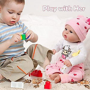 BABESIDE Lifelike Reborn Baby Dolls Bailyn - 20 in Realistic-Newborn Baby Dolls Soft Body Reborn Baby Girl with Gift Box & Toys for Kids 3+