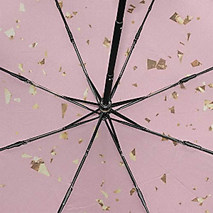 Compact Umbrella Travel Colorful Retro Cute Art Painting Windproof Kids Folding Umbrella Rain & Wind Resistant Compact And Lightweight For Business And Travels