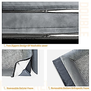 Lazy Lush XL Dog Bed, Dog Beds for Extra Large Dogs, XLarge Dog Bed, Large Dog Bed with Removable Washable Cover, Outdoor Dog Bed, Washable Dog Bed