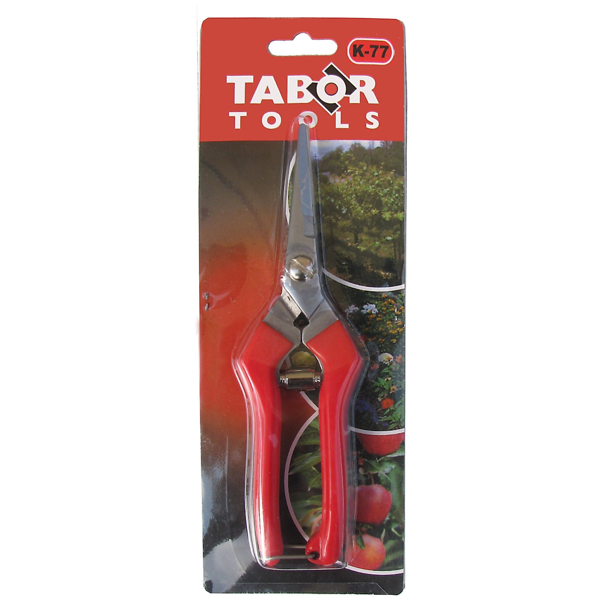 TABOR TOOLS K77A Straight Pruning Shears with Stainless Steel Blades, Florist Scissors, Multi-Tasking Garden Snips for Arranging Flowers, Trimming Plants, Harvesting Herbs, Fruits or Vegetables.