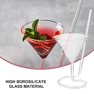 Kichvoe glass wine decanter milk cup cocktail glass built in straw martini gin Vampires Cocktails Wines Glasses whiskey cup wine goblet glasses drinking cup to rotate coffee cup