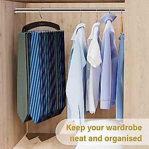 Upgraded Tie Rack Tie Hanger 24 Hooks Wooden Tie Organizer, Space Saving Tank Top Hanger,Belt Organizer for Closet,Bra Organizer with 360°Rotating