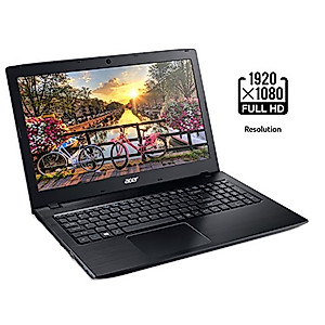Acer Aspire E 15 E5-575-33BM 15.6-Inch FHD Notebook (Intel Core i3-7100U 7th Generation , 4GB DDR4, 1TB 5400RPM HD, Intel HD Graphics 620, Windows 10 Home), Obsidian Black