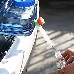 Dicunoy Camping Water Container, 2.6 Gallon Portable Water Jug with Spigot, Thick Water Dispenser Brick with Wide Filler Opening for Hiking, Picnic, Vehicle, Outdoor, Emergency, Hurricane Supplies