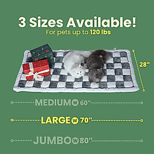 Cattasaurus Pet Couch Cover, Washable Sofa Protector for Cats & Dogs, Pet-Friendly Couch Mat for Cats & Dogs Up to 120lbs (Large, Blue Grey)