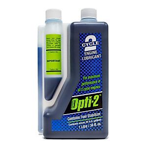 2PK Opti 34oz Bottle 2 Cycle Engine Oil Mix Opti-2 Enviro Formula 20112