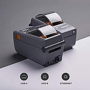 ZEBRA ZD410 Direct Thermal Desktop Printer Print Width of 2 in USB Ethernet Connectivity ZD41022-D01E00EZ