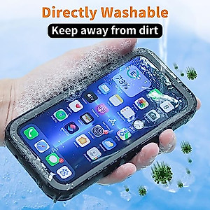 Cozycase Compatible with Waterproof iPhone 11 case, Built-in Screen Protector, Full-Body Rugged Bumper Sealed Case Cover, Shockproof Dustproof Waterproof Case for iPhone 11 6.1 inch (Black)