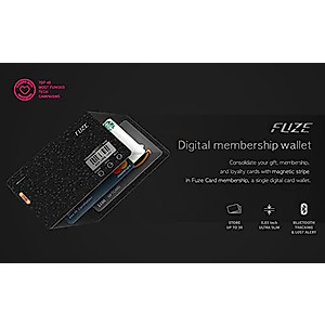 Fuze Card Membership | All-in-One Membership Card / e-membership card /Card-shaped digital minimalist wallet | loyalty card holder wallet | 0.03 inch ultra slim | DOES NOT SUPPORT EMV (IC Chip)