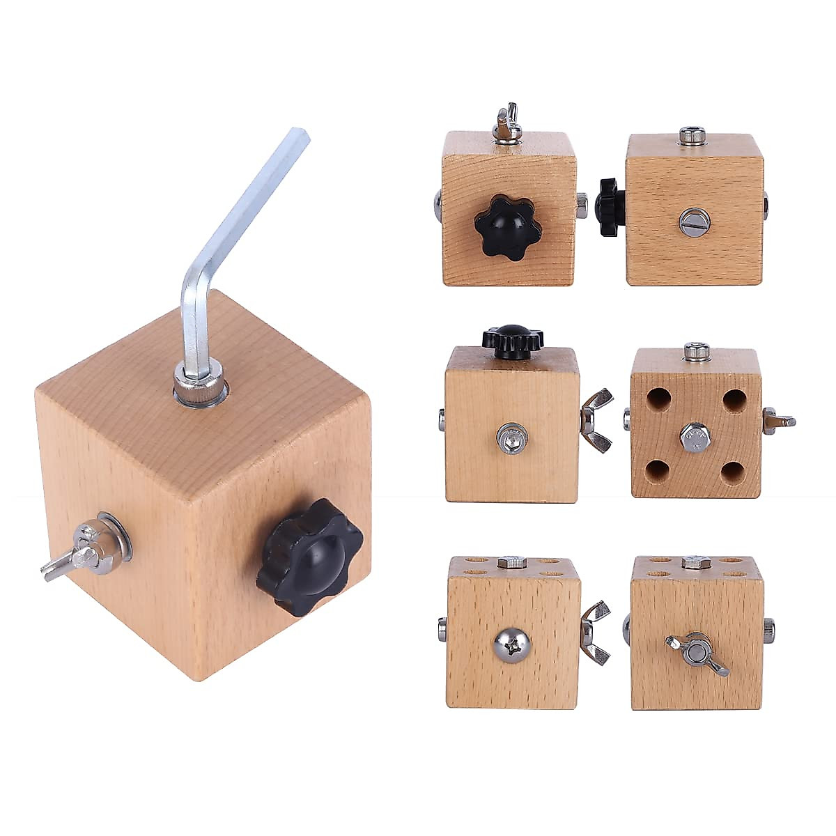 Fine Motor Skills Toys for 3 4 5 Year Old Montessori Screwdriver Board Set for Kids Preschool Learning Toys Wooden Tool Set for Toddlers 1-3 Occupational Therapy Toys Screw Driver Activities Tools