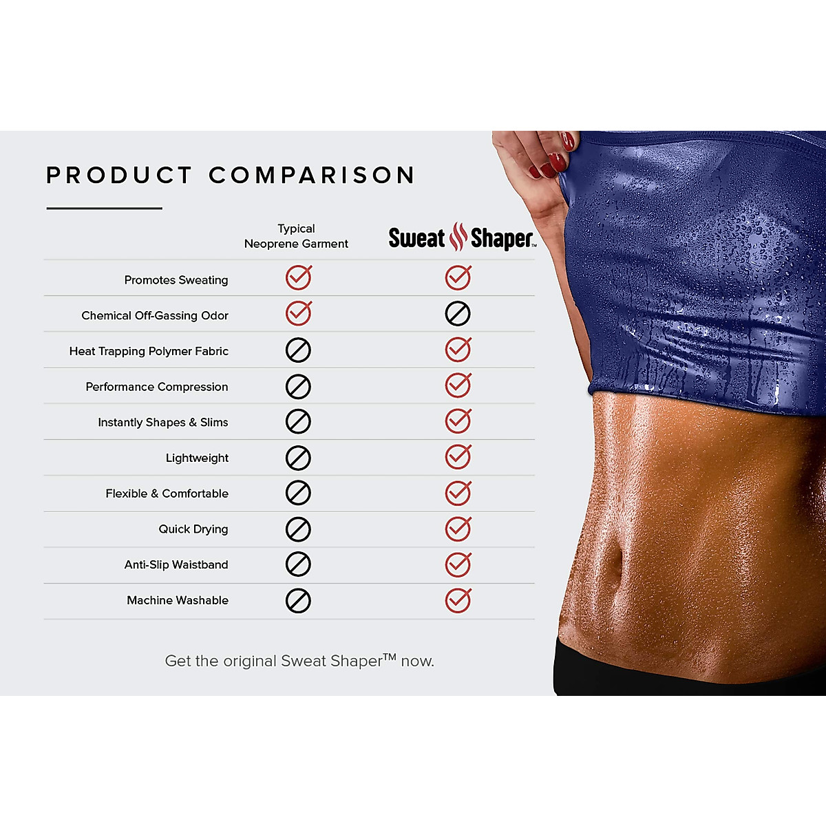 Sweat Shaper Women's Premium Workout Tank Top Slimming Polymer Sauna Vest (XX-Large-3X-Large, Black)