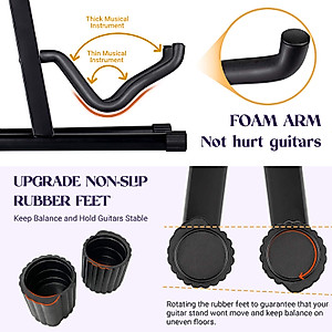 CAHAYA Guitar Stand A-Frame Universal for Acoustic Classical Electric Bass Guitars Floor Guitar Stand CY0252