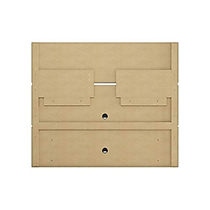 Manhattan Comfort Vernon 62" Floating Entertainment Center, Wall Mounted TV Stand for 55'' Television with Concealed & Open Storage, Hole for Cable Management, Off-White and Cinnamon