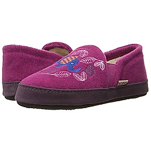 Acorn Unisex-Kid's Colby Gore Moc Slipper, Magenta Elephant, 12-13 Little Kid