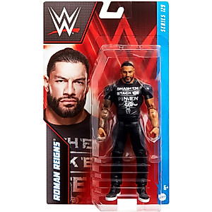 WWE Basic Roman Reigns Action Figure, Posable 6-inch Collectible for Ages 6 Years Old & Up​​