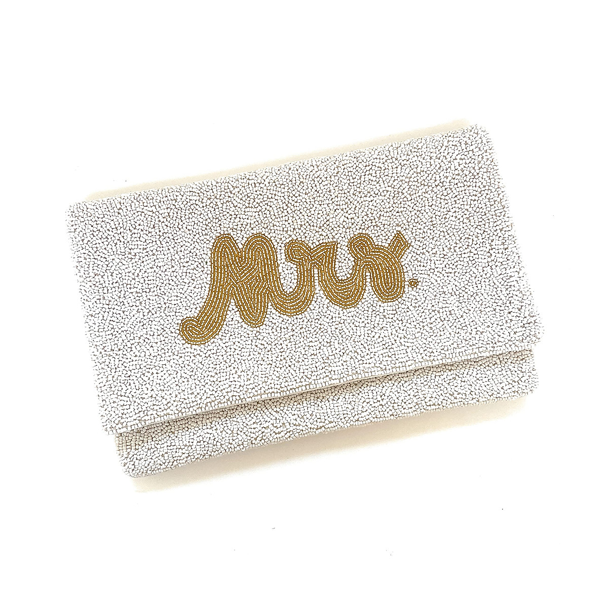 BRIDE Gifts, Gifts for Bride, Wedding Gift, Bride To Be Gift, Bride Clutch Purse, Engagement Gift, Seed Beads Clutch, Bride Beaded Clutch, MRS Bride Bag, White