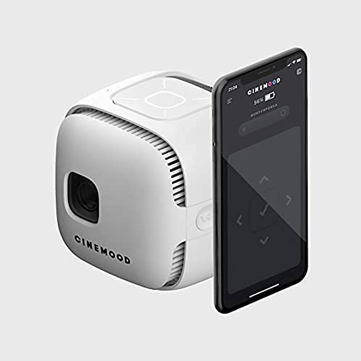 Cinemood TV - First LTE Portable Projector with Sim Card Slot for Indoor and Outdoor Movies 150'' Projection Up to 3 Hours Battery Wireless Up to 256 GB Storage
