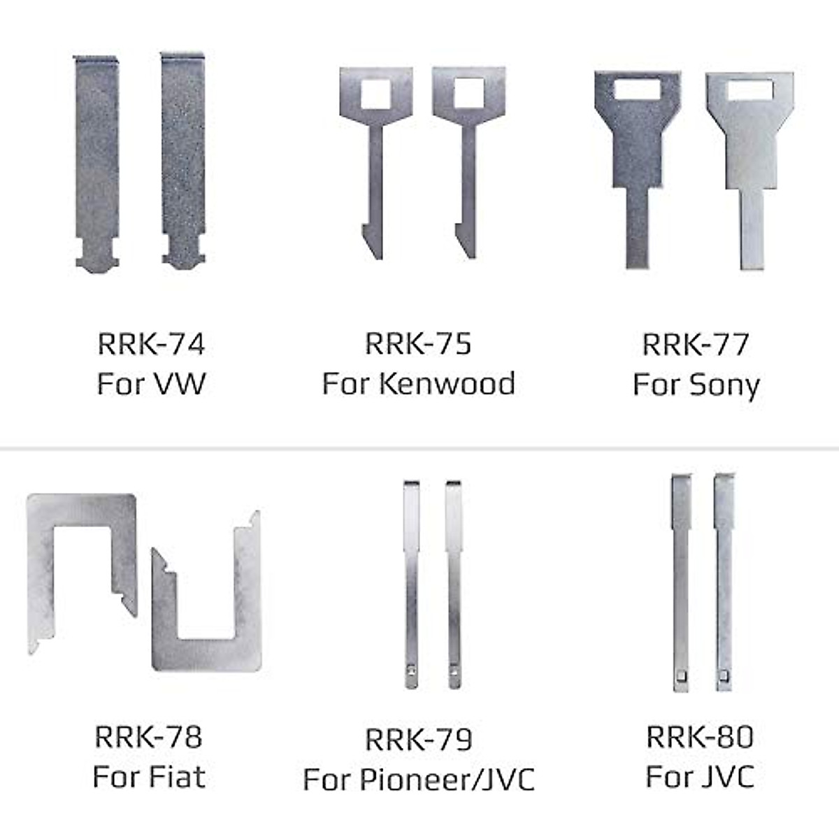 Keple 38 Pcs Car Radio Release Keys Set Vehicle Panel Stereo Removal Trim Tool Kit Compatible with Audio GPS CD Player Radio Head Unit Navigation Installation Disassembly Tools | Pack of 38