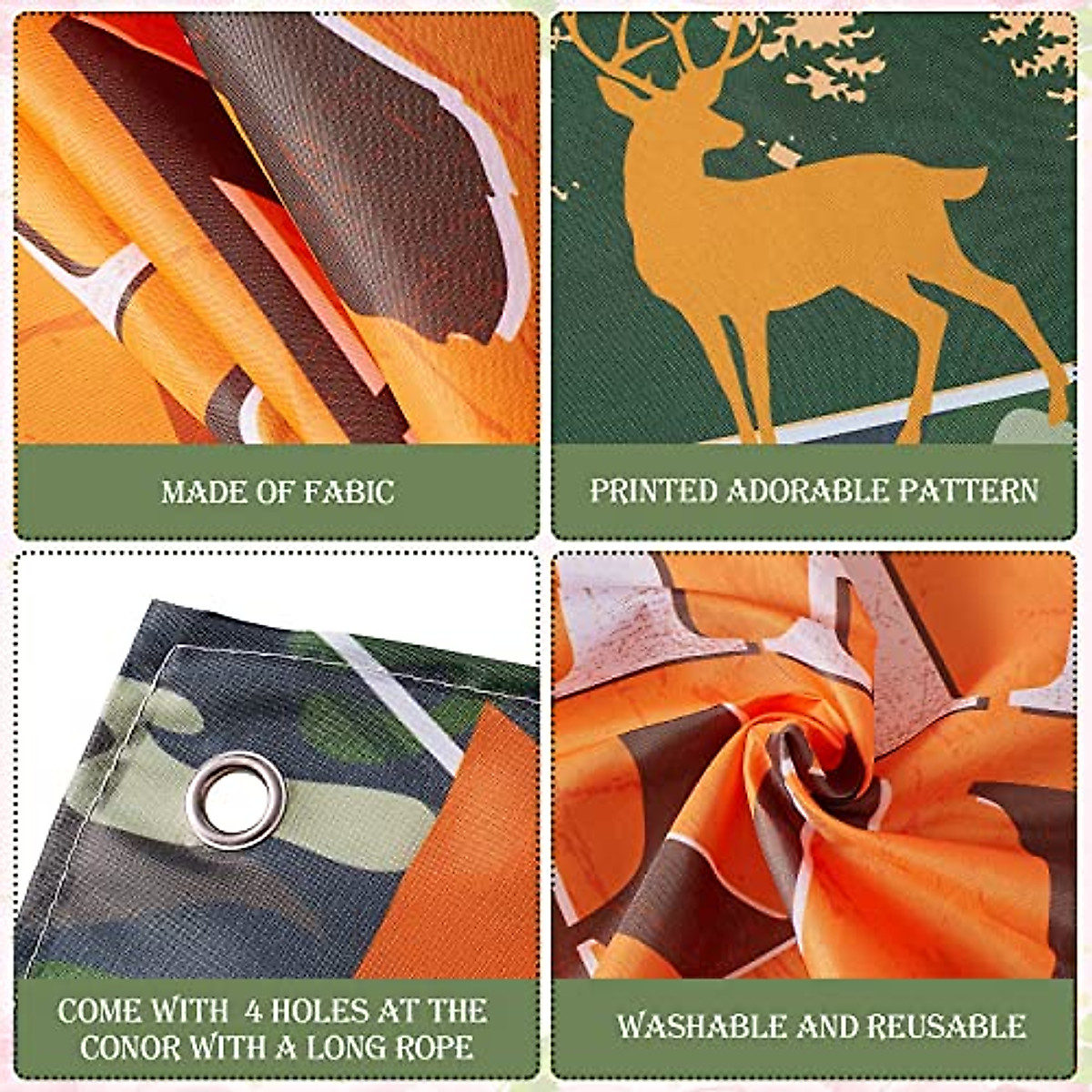 Hunting Birthday Party Supplies Gone Hunting Photography Backdrops Hunting Birthday Party Decoration Camo Birthday Party Supplies Hunting Backdrop Decor for Birthday Camo Camping Hunting Themed Party