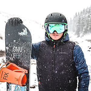 Extremus MilkRun Ski Goggles, Anti-Fog Cylindrical Lens Goggles with UV400 Sun Protection, OTG Lightweight Helmet-Compatible Snow Sports Goggles for Men and Women