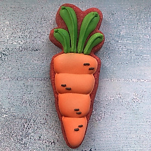 LILIAO Easter Carrot Cookie Cutter - 2 x 5 inches - Spring Sandwich Biscuit Cutters - Stainless Steel